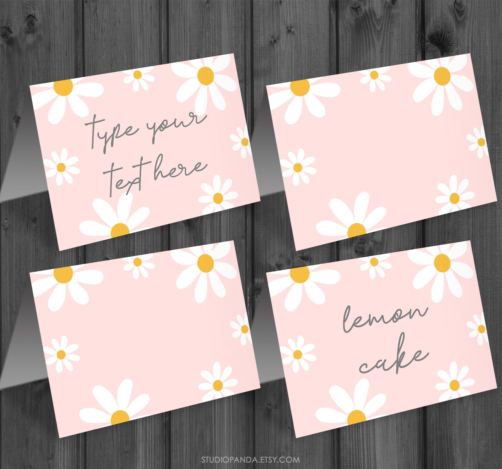 Daisy Flower Water Bottle Labels, Personalized, Daisy Decoration, Daisy ...