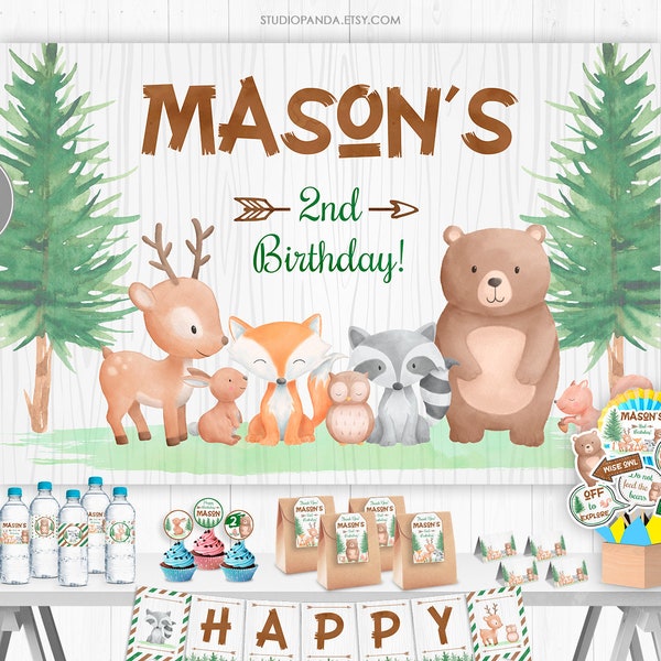 Woodland Banner - Etsy