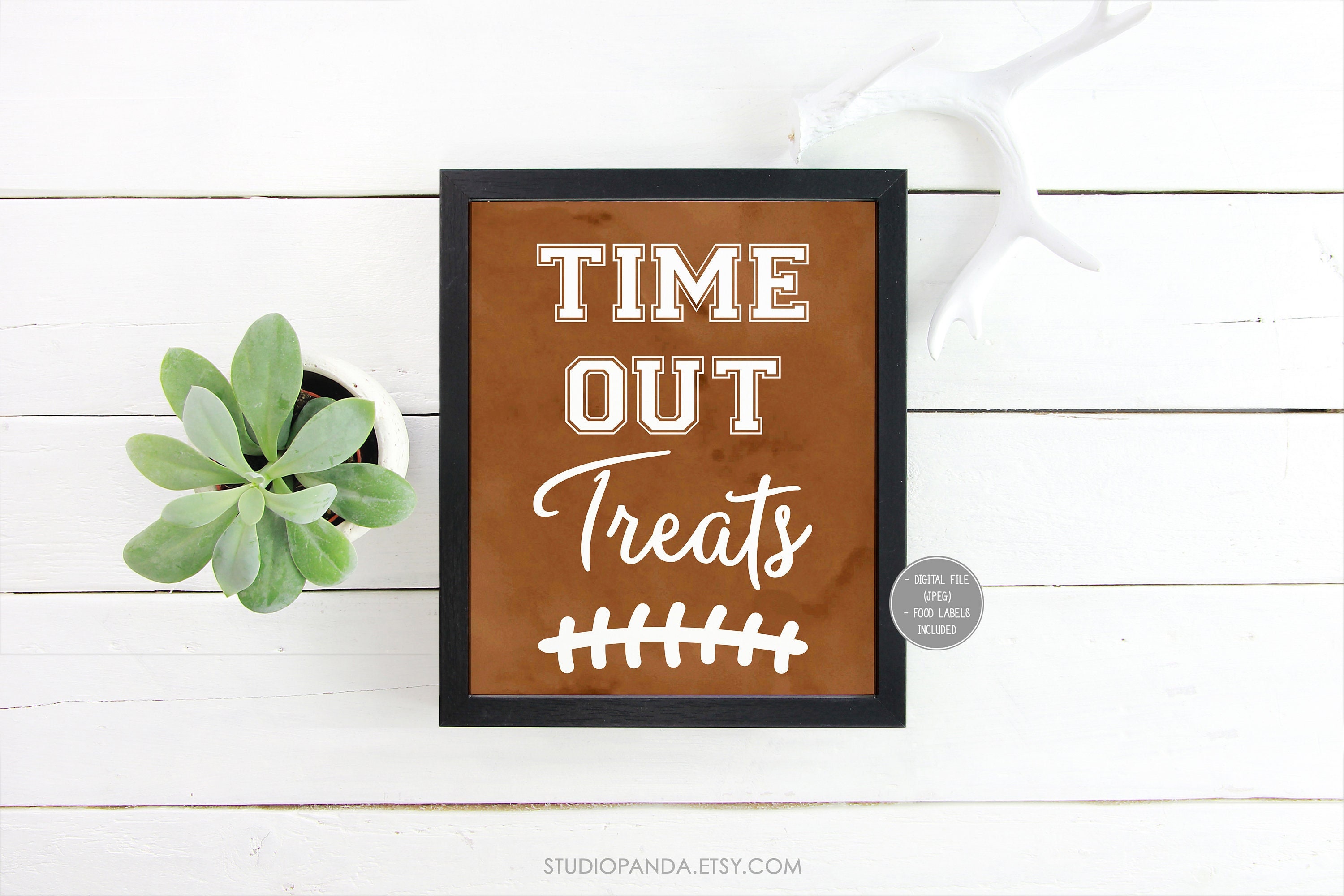Football Time Out Treats Sign Instant Download Football | Etsy