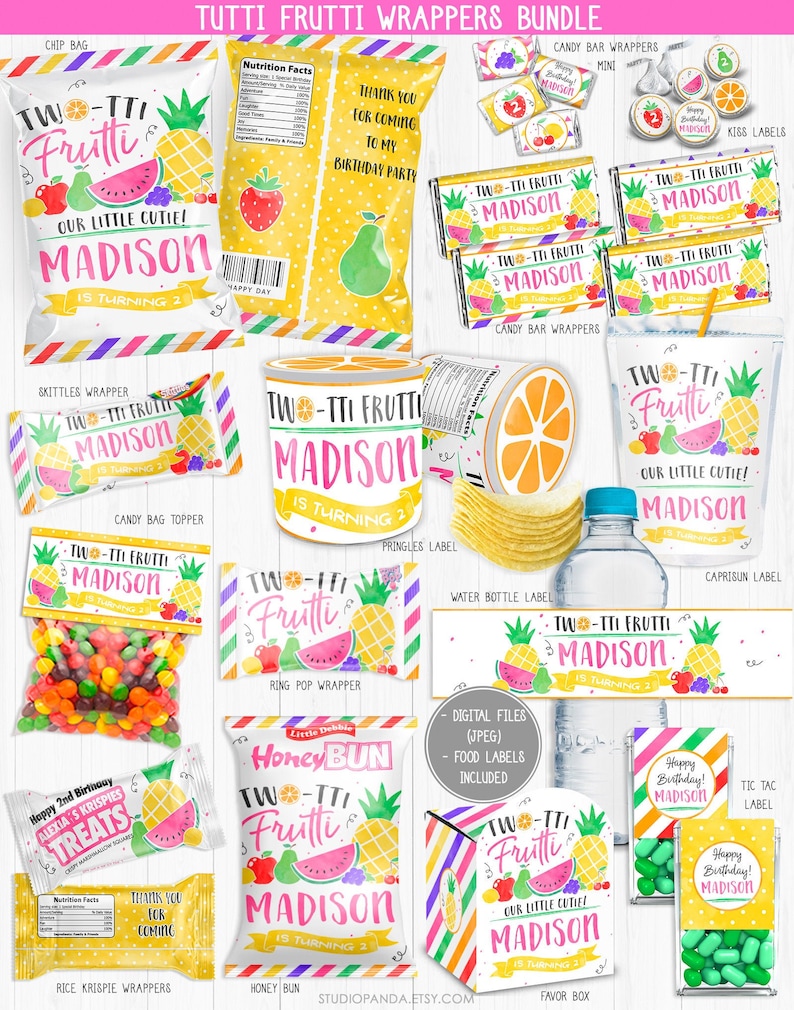 Two Tti Frutti Candy Package, Personalized, Frutti Bundle, Frutti Chip ...