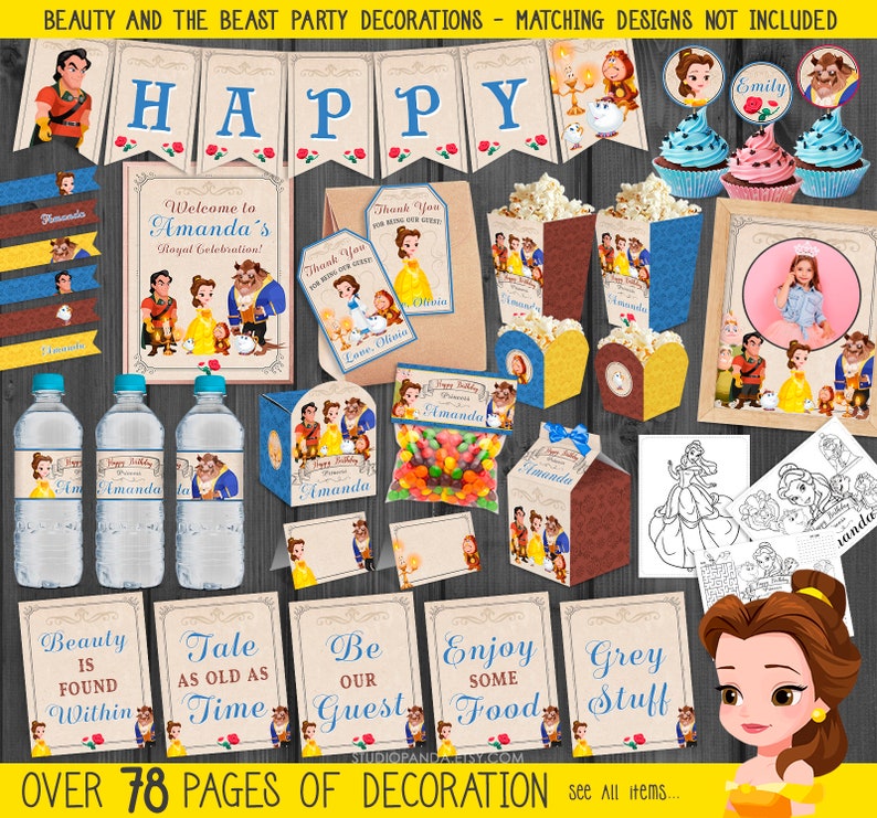 Beauty and the Beast Welcome Sign Personalized Beauty | Etsy