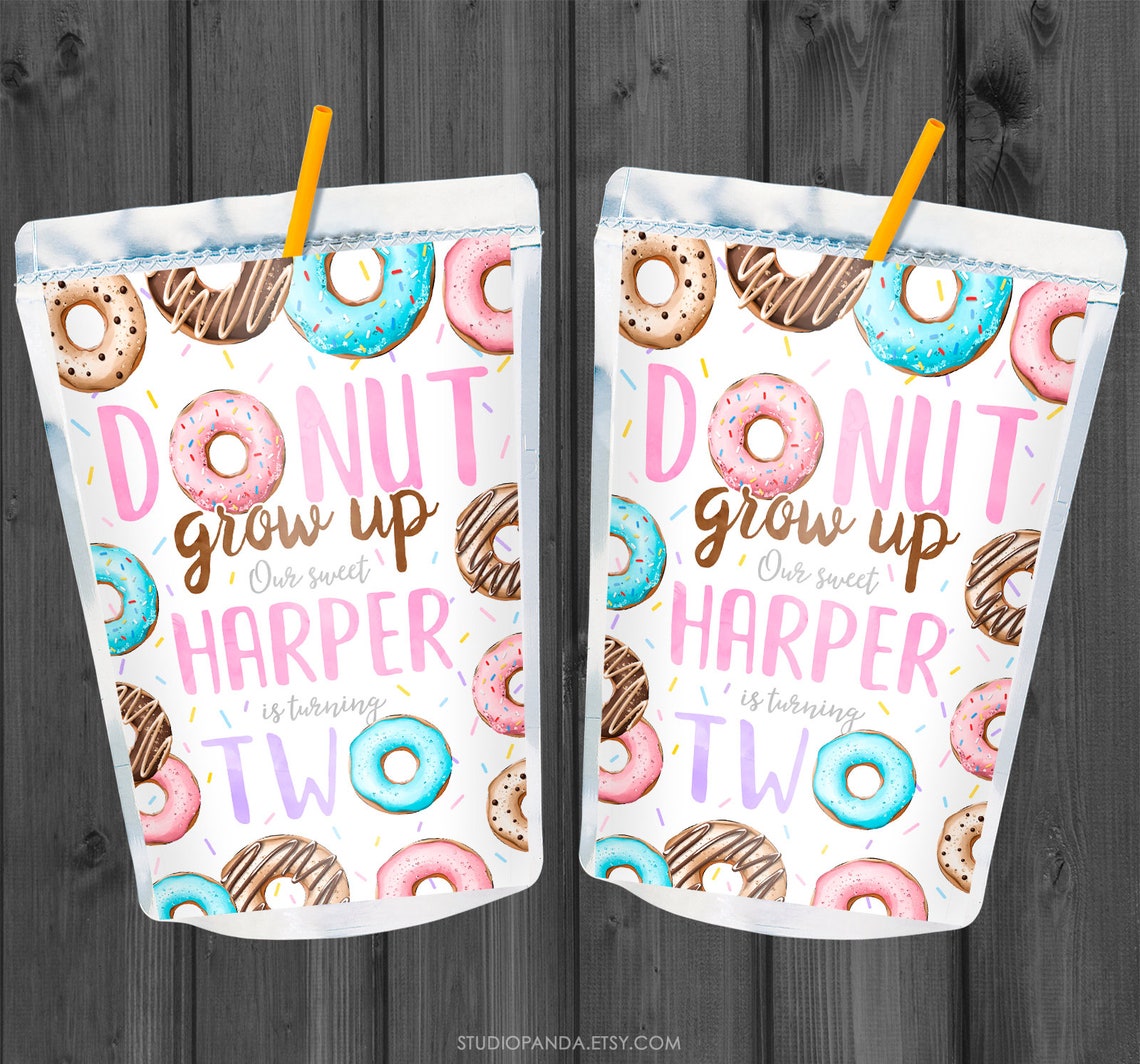 Donut Candy Wrappers Personalized Donut Wrappers Donut Chip - Etsy