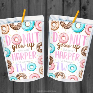 Donut Candy Wrappers, Personalized, Donut Wrappers, Donut Chip Bag ...