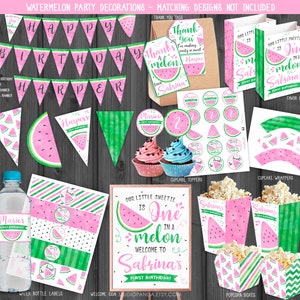 Watermelon Party Signs, Instant Download, Watermelon Wall Art ...