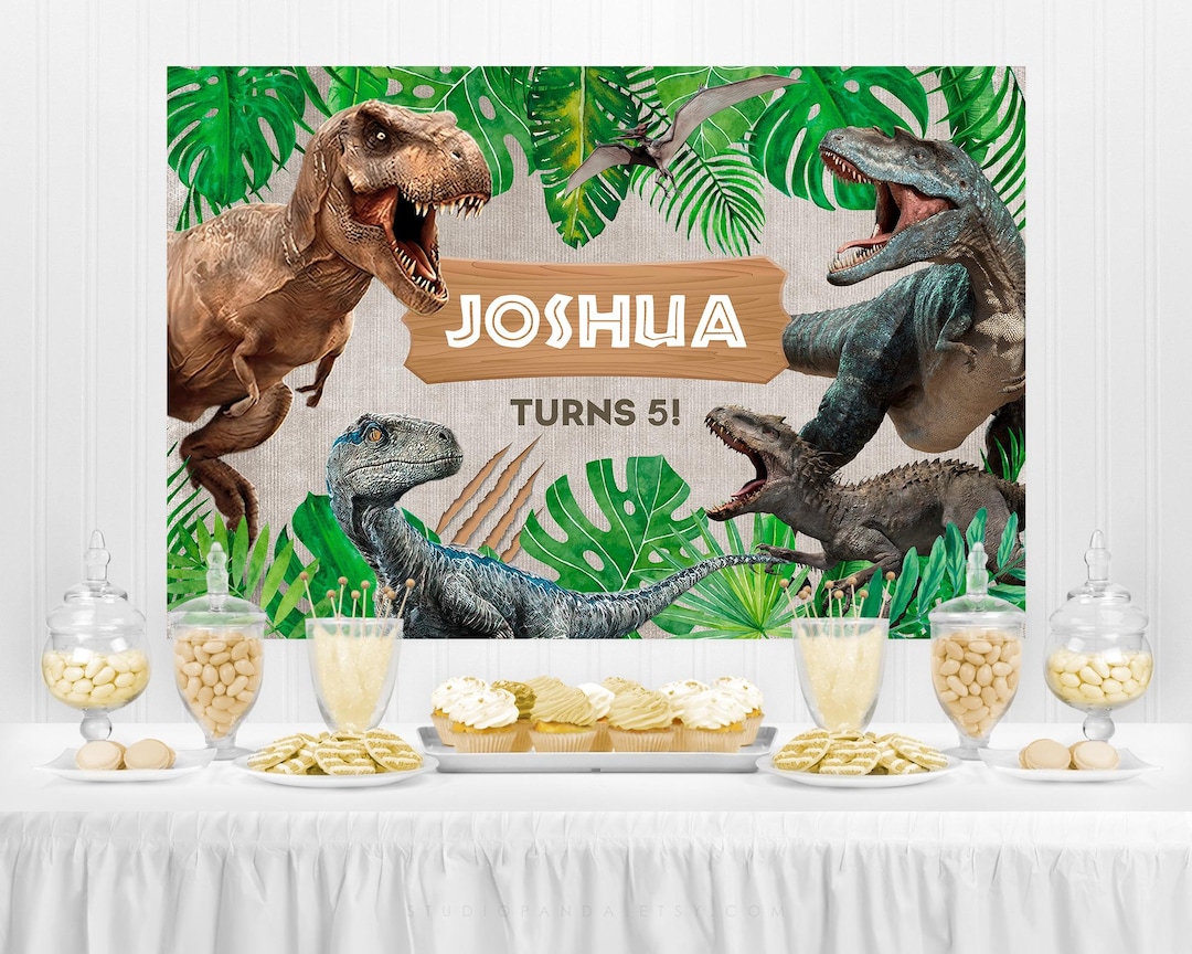 Dinosaur Backdrop, Instant Download, Dinosaur Decoration, Dinosaur ...