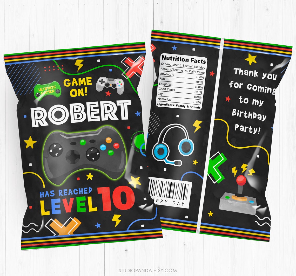 Video Game Candy Wrappers Personalized Video Game Bundle - Etsy