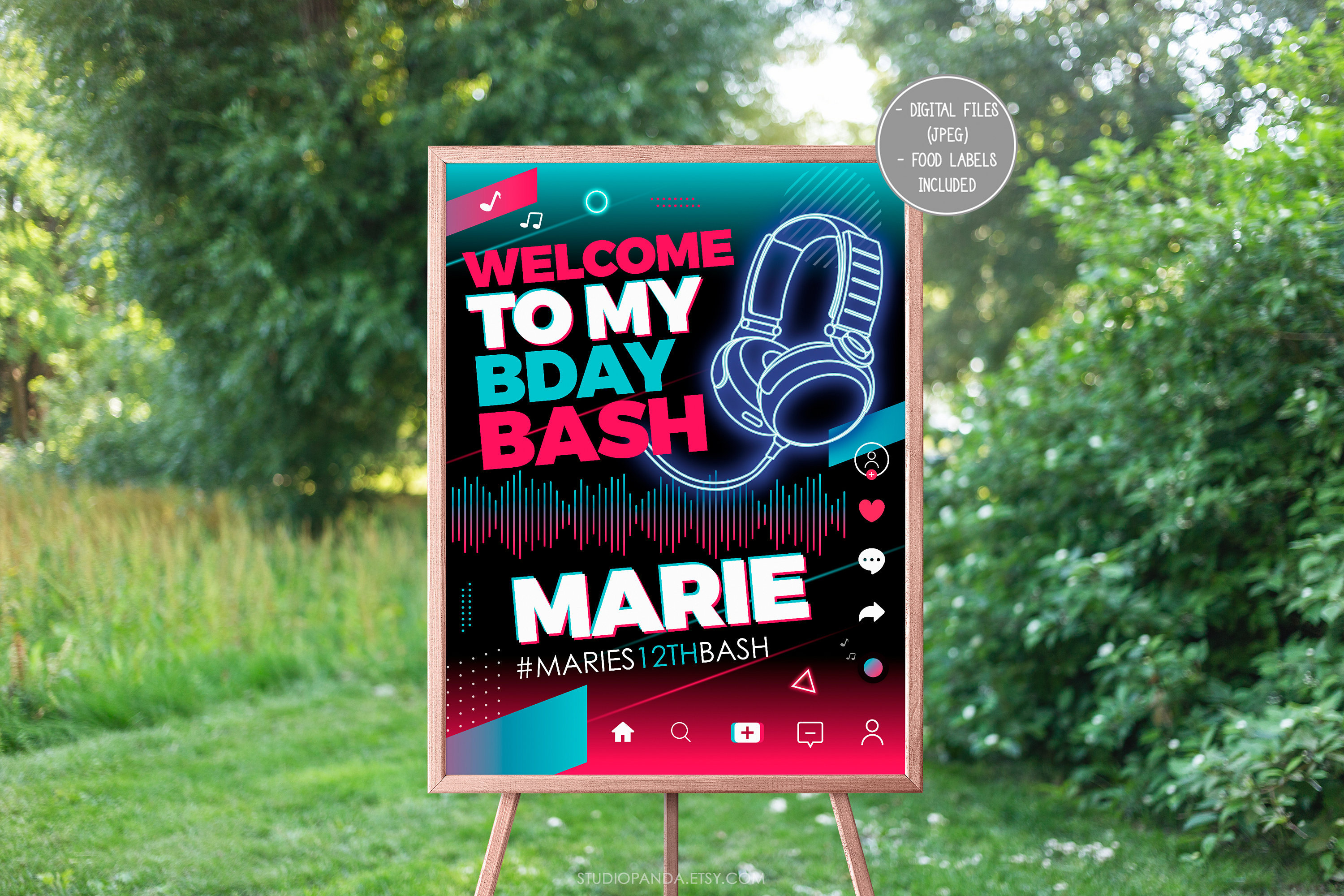 Paper Paper & Party Supplies Musical Welcome Sign Dance Sign Music ...