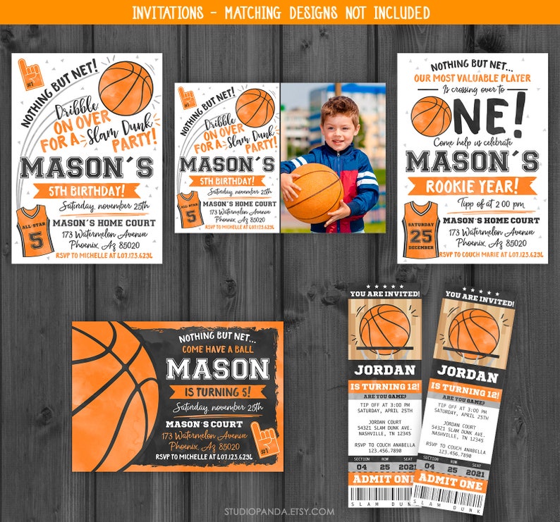 Basketball Party Signs Instant Download Sports Signs | Etsy