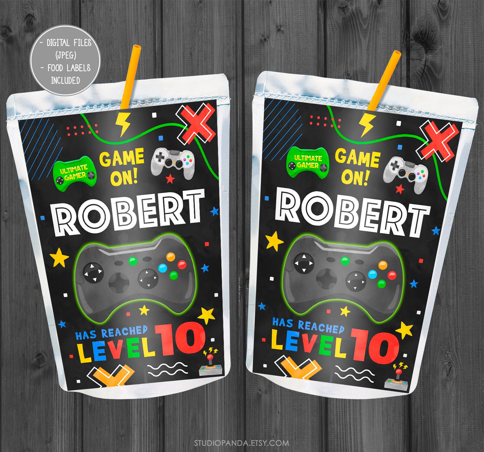 Video Game Capri Sun Personalized Video Game Party Bundle - Etsy
