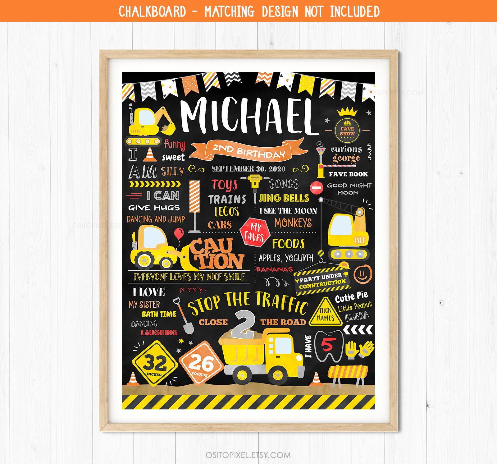 Construction Welcome Sign Personalized Construction - Etsy