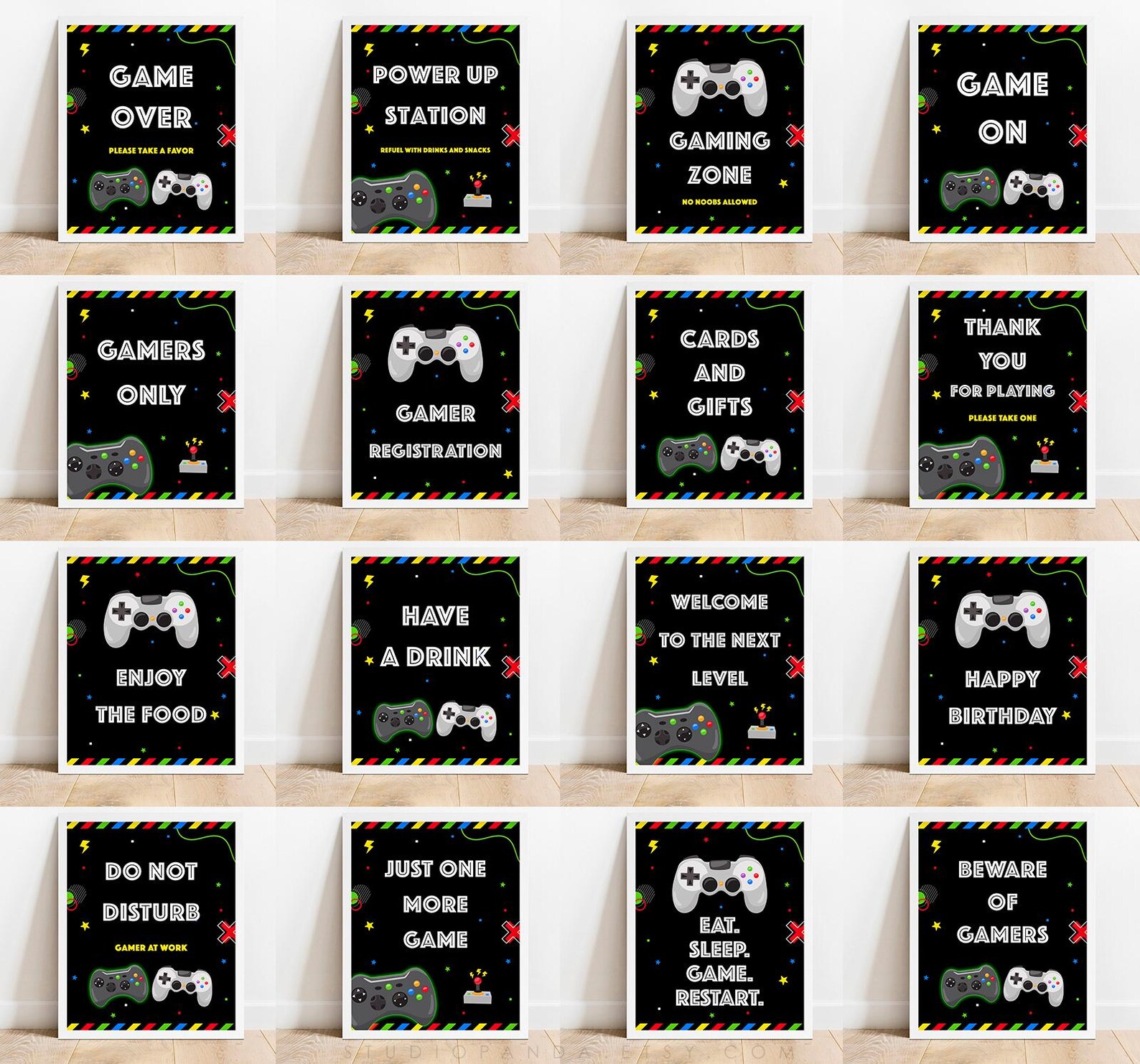 Video Game Welcome Sign, Personalized, Video Game Banner, Video Game ...
