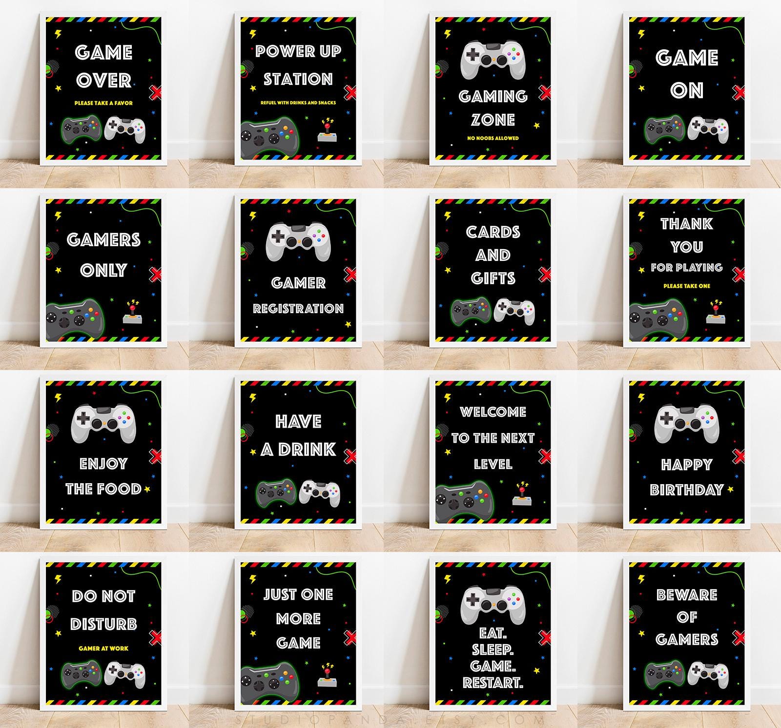 Video Game Welcome Sign, Personalized, Video Game Banner, Video Game ...