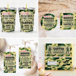 Soldier Bundle, Personalized, Soldier Decoration, Soldier Wrappers ...