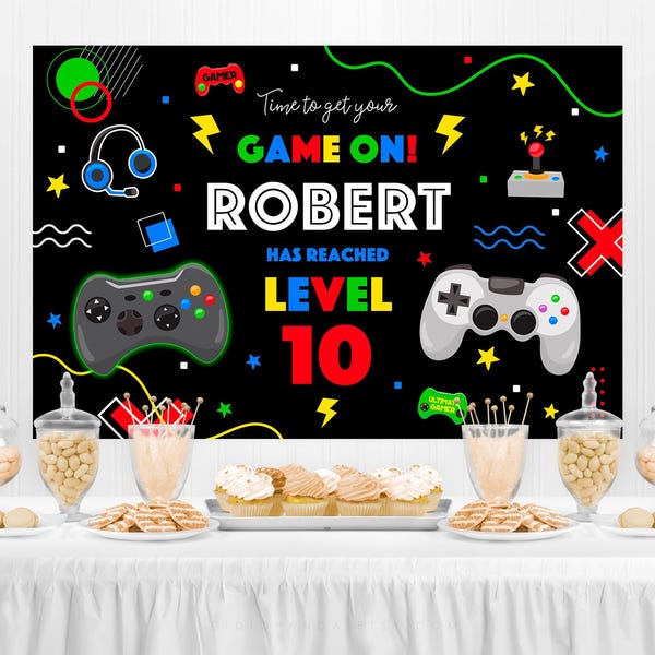 Gamer Backdrop - Etsy