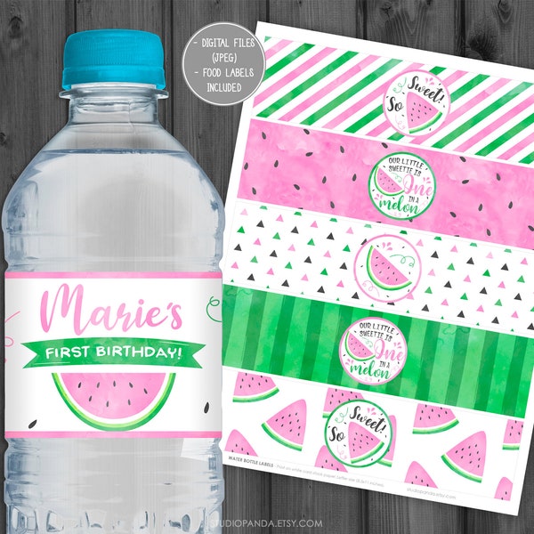 Watermelon Labels - Etsy