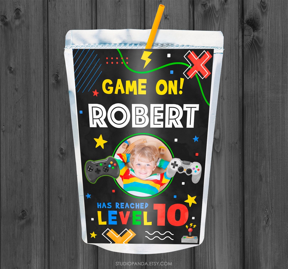 Video Game Candy Wrappers 2 Personalized Video Game Bundle - Etsy