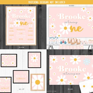 Daisy Flower Party Decorations, Personalized, Daisy Bundle, Daisy ...