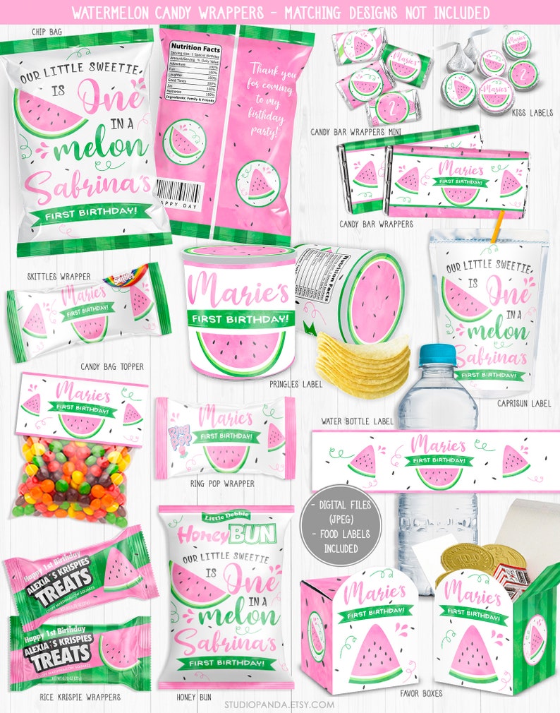 Watermelon Party Signs Instant Download Watermelon Wall Art - Etsy