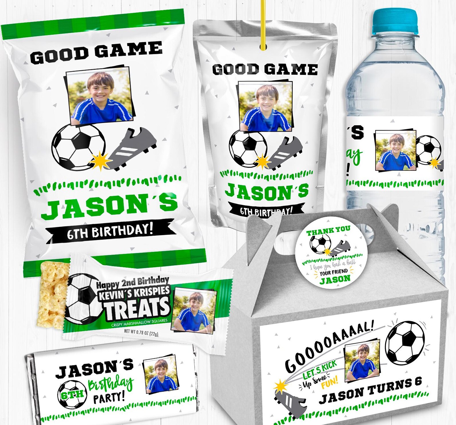 Soccer Gable Box Label, Personalized, Soccer Label, Soccer Favor ...