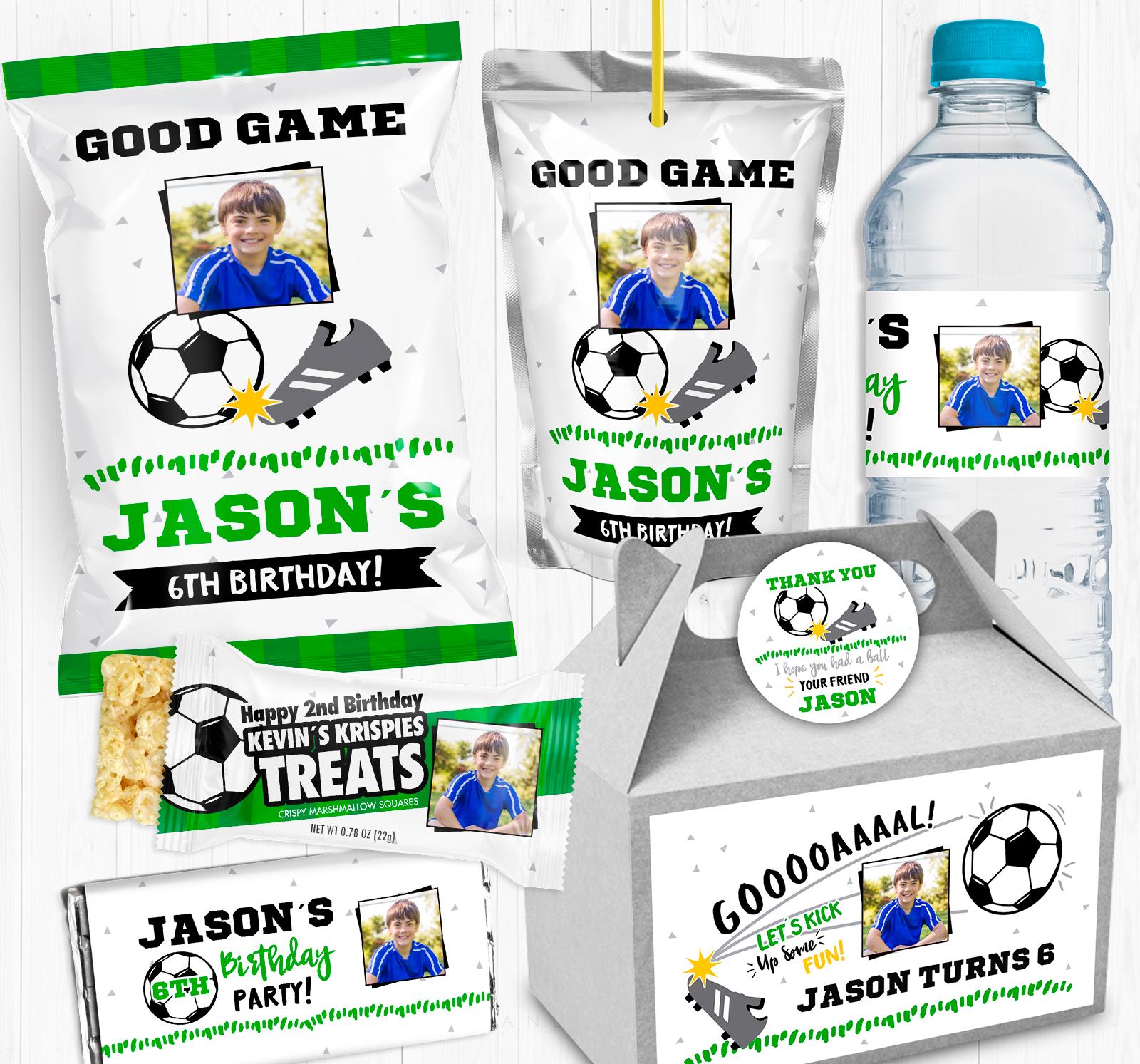 Soccer Gable Box Label, Personalized, Soccer Label, Soccer Favor ...