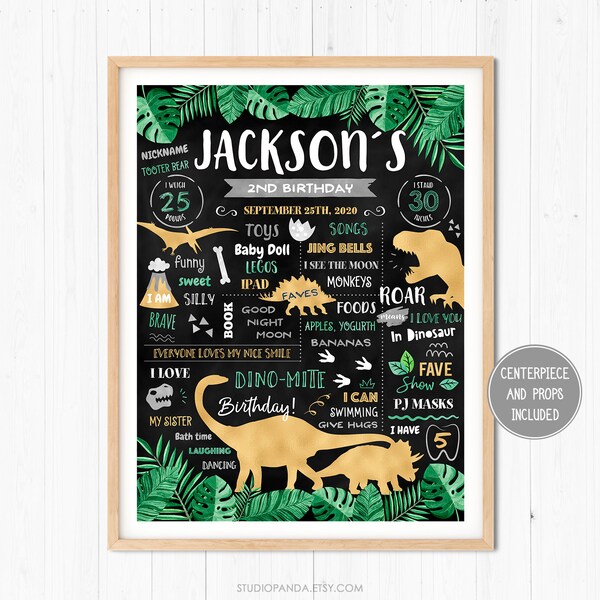 Dinosaur Chalkboard - Etsy