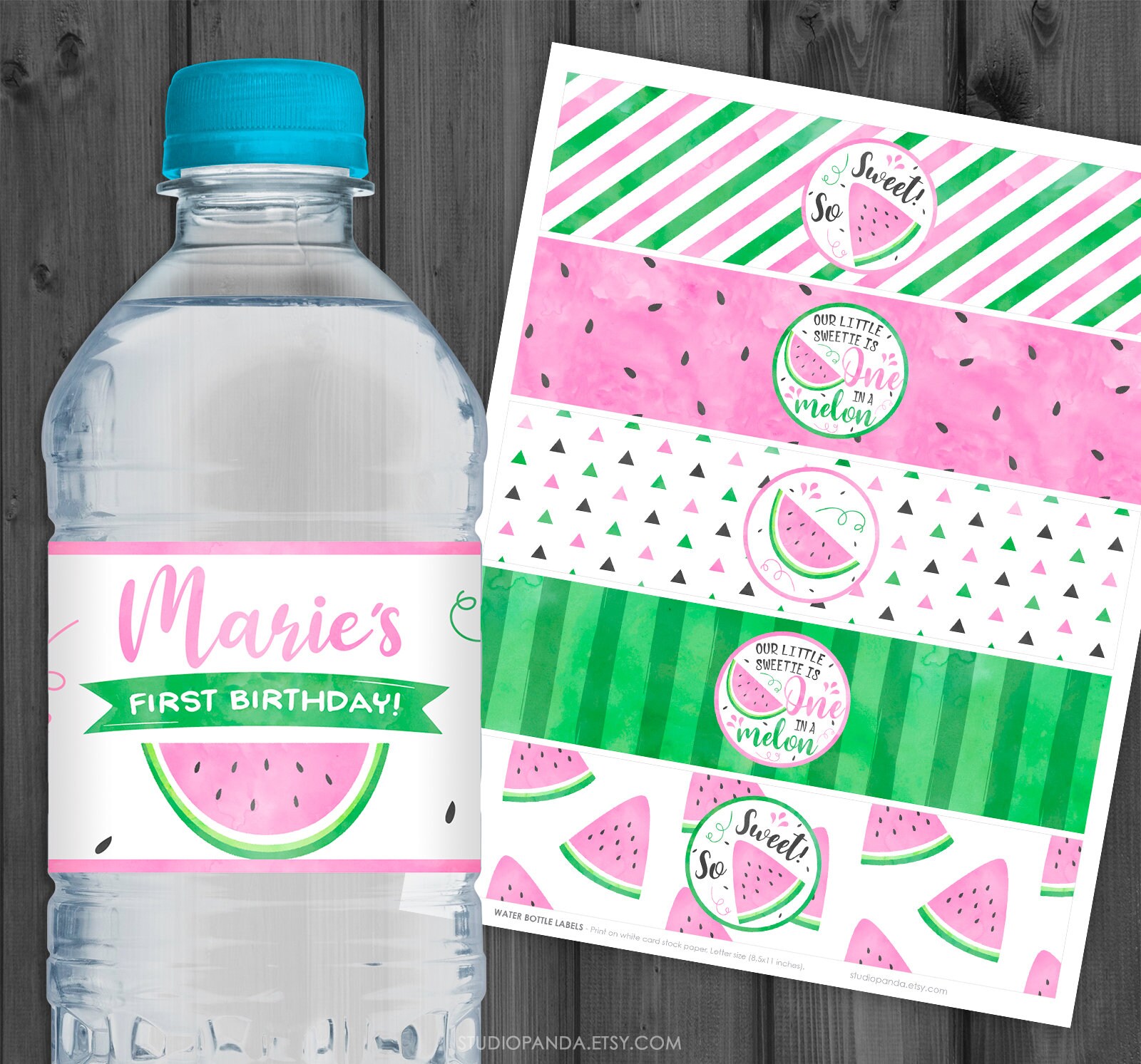 Watermelon Candy Wrappers, Personalized, Watermelon Chip Bag ...