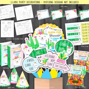 Llama Thank You Tags, Personalized, Llama Card, Llama Thank You Card ...