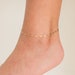 Dainty Anklet Chain / Gold Anklet Bracelet / Sterling Silver - Etsy
