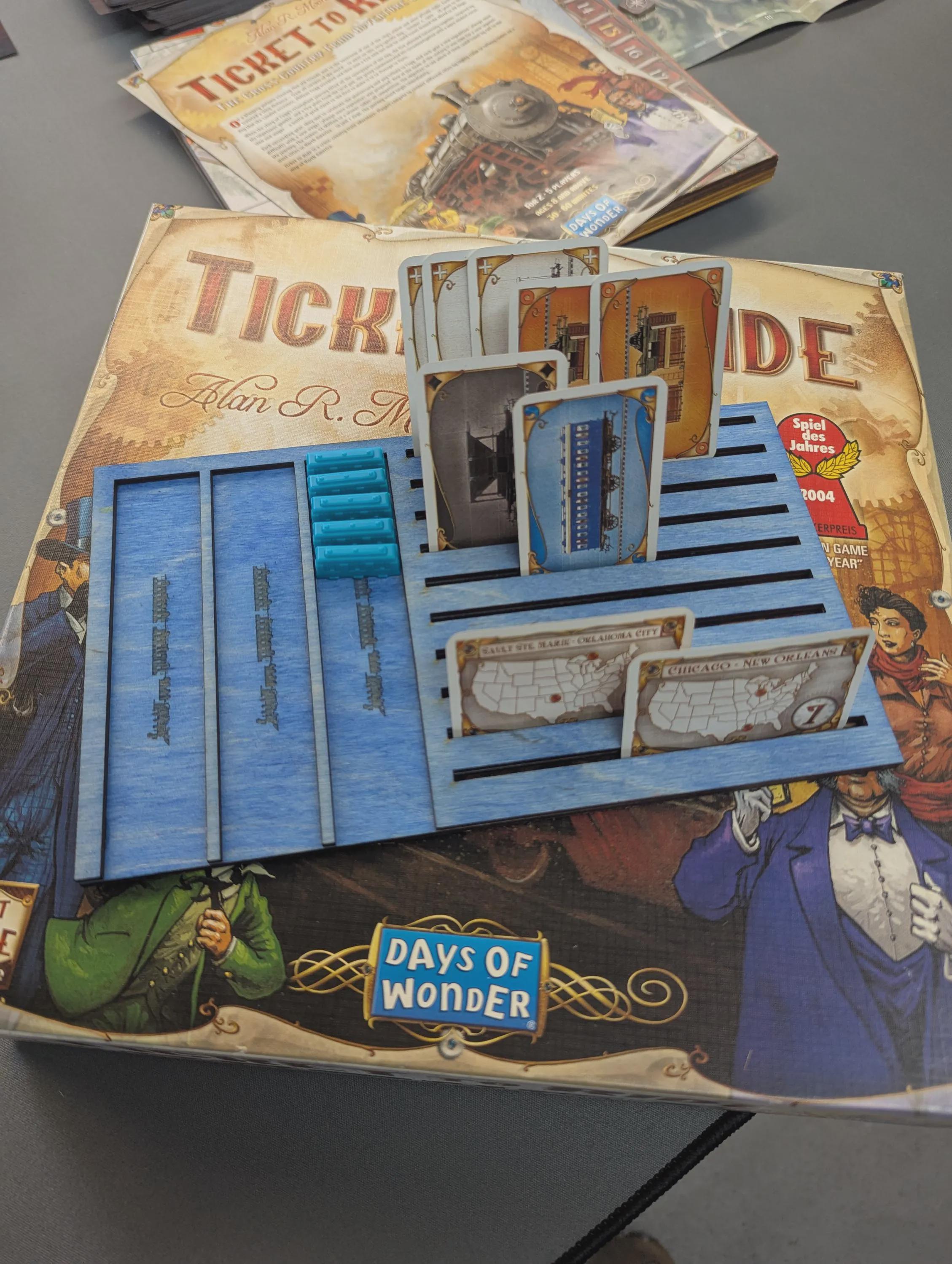 Upgrade Deluxe "first Class" Player Boards for Ticket to Ride, Board ...