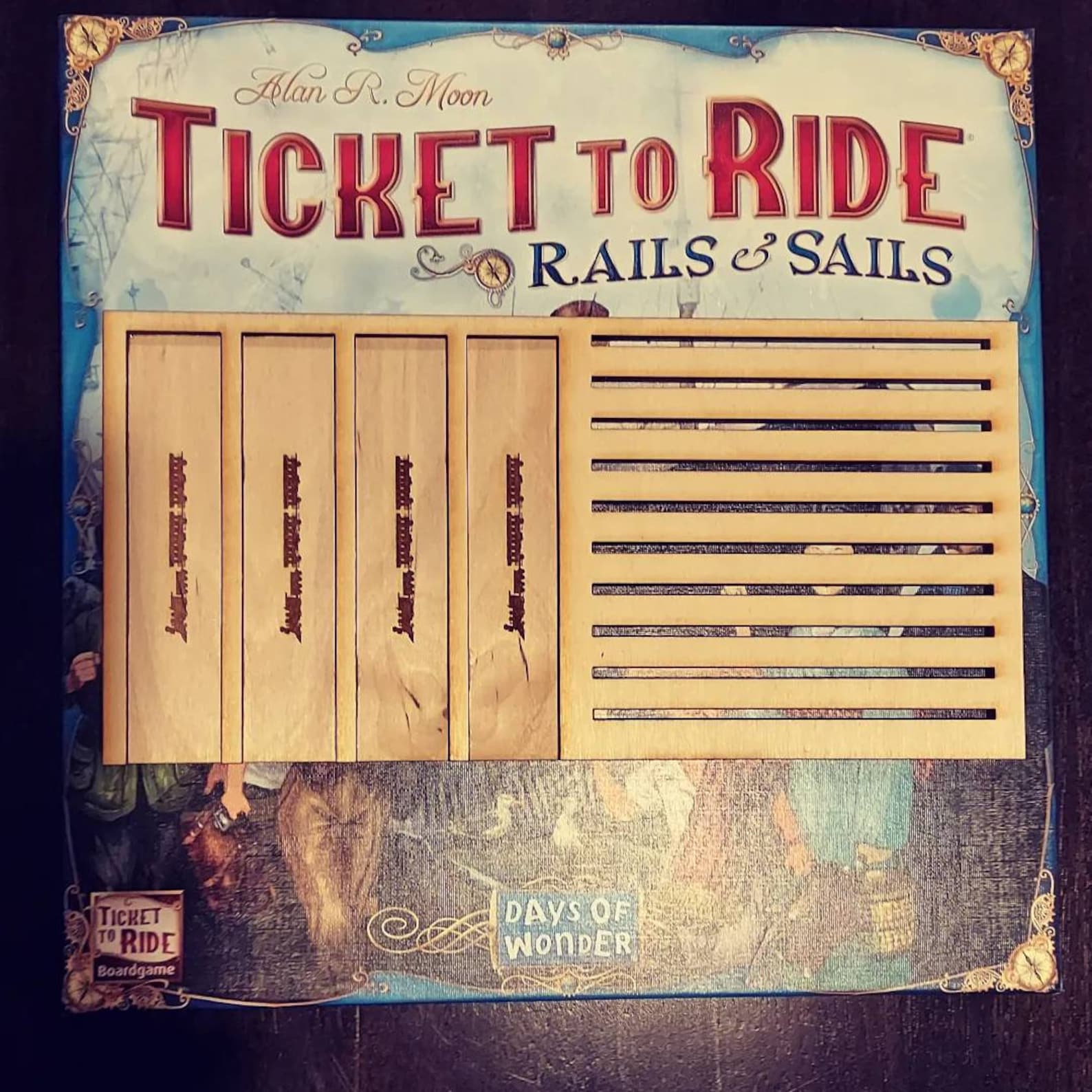 Extra Large Ticket to Ride Player Organizer Tray Upgrade for "rails and ...