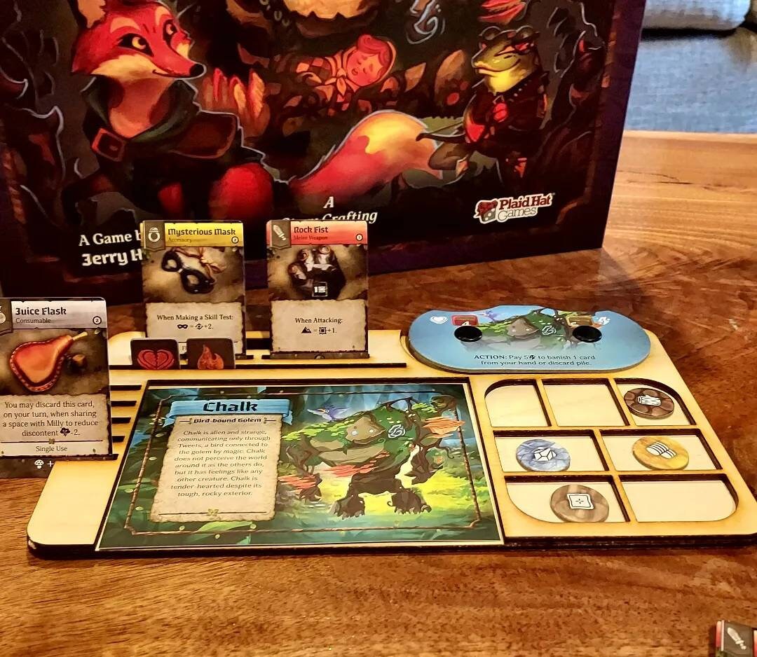 Handmade Wooden Upgrade Player Boards for All 4 Famliars in Familiar ...