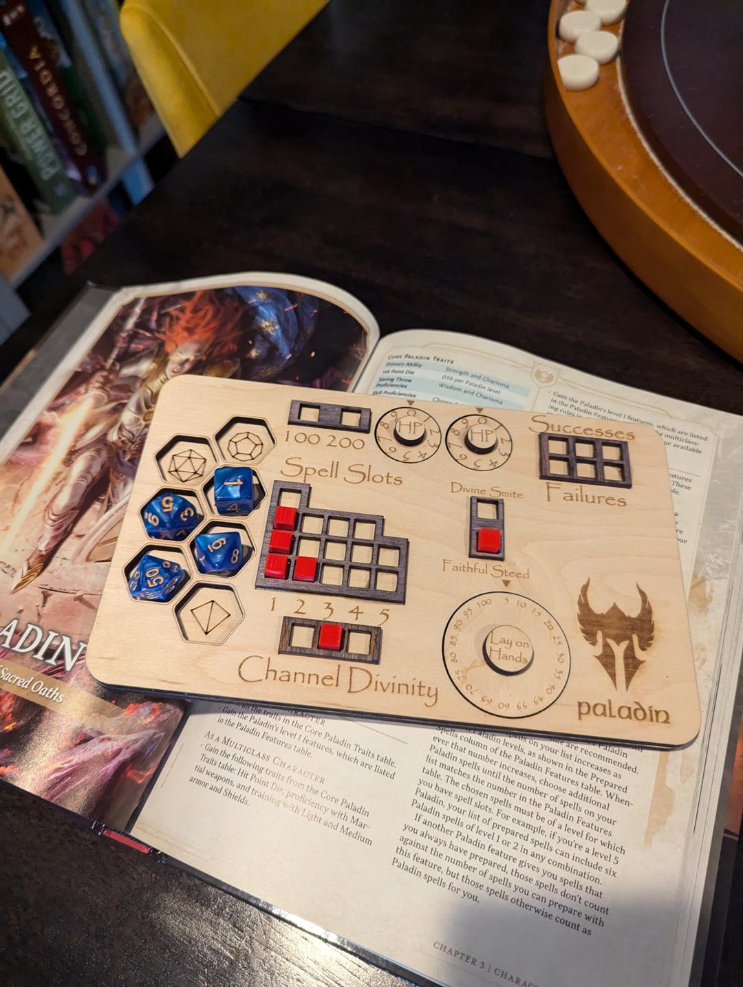 2024 Update Deluxe Handmade Laser Cut Wooden Paladin Class Board for ...