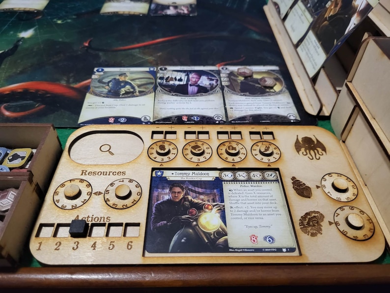 Handmade Wooden Deluxe Ultimate Arkham Horror LCG Investigator Player ...