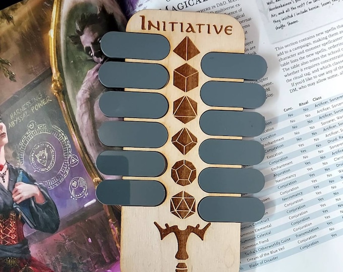 Deluxe Handmade Combat Initiative Tracker for Dnd Dungeons - Etsy