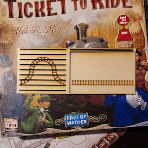 Deluxe Handmade "coach" Line of Ticket to Ride Player Boards, Dashboard ...