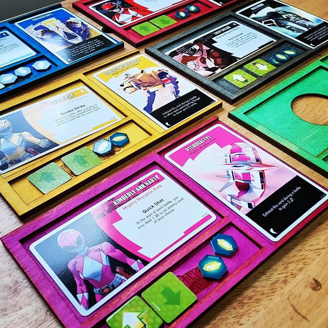 Handmade Upgraded Wooden Player Boards for Power Rangers Heroes of the ...