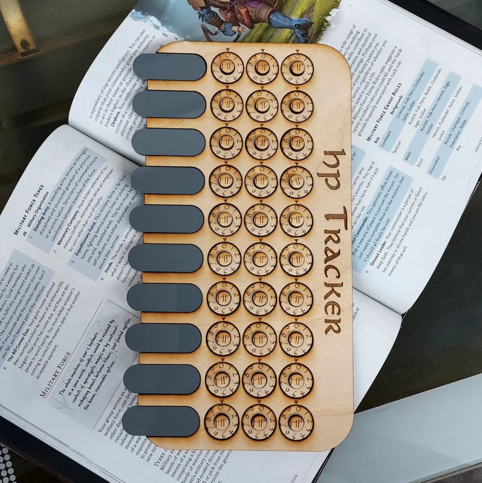 Deluxe Handmade Combat Initiative Tracker for Dnd, Dungeons and Dragons ...