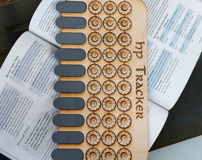 Deluxe Handmade Combat Initiative Tracker for Dnd, Dungeons and Dragons ...