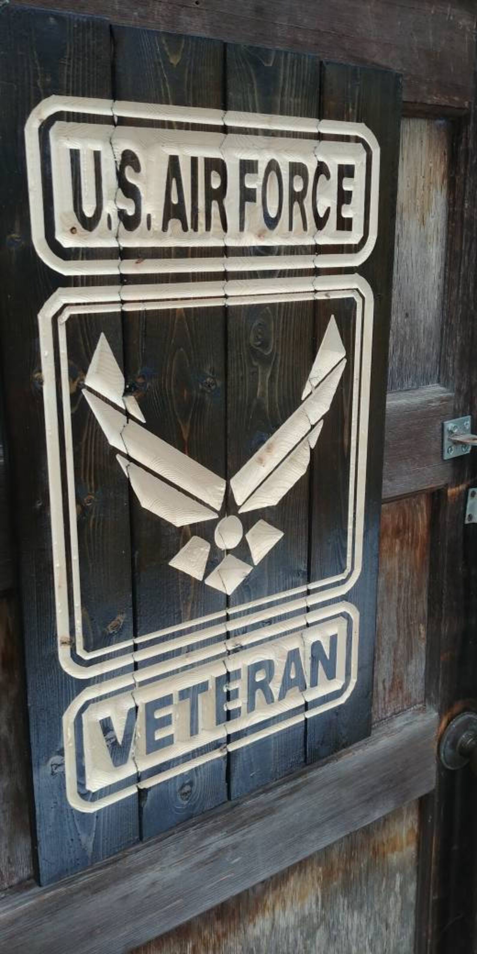 Carved Air Force Veteran Wooden Sign - Veteran Gift - Air Force Gift ...