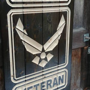 Carved Air Force Veteran Wooden Sign - Veteran Gift - Air Force Gift ...