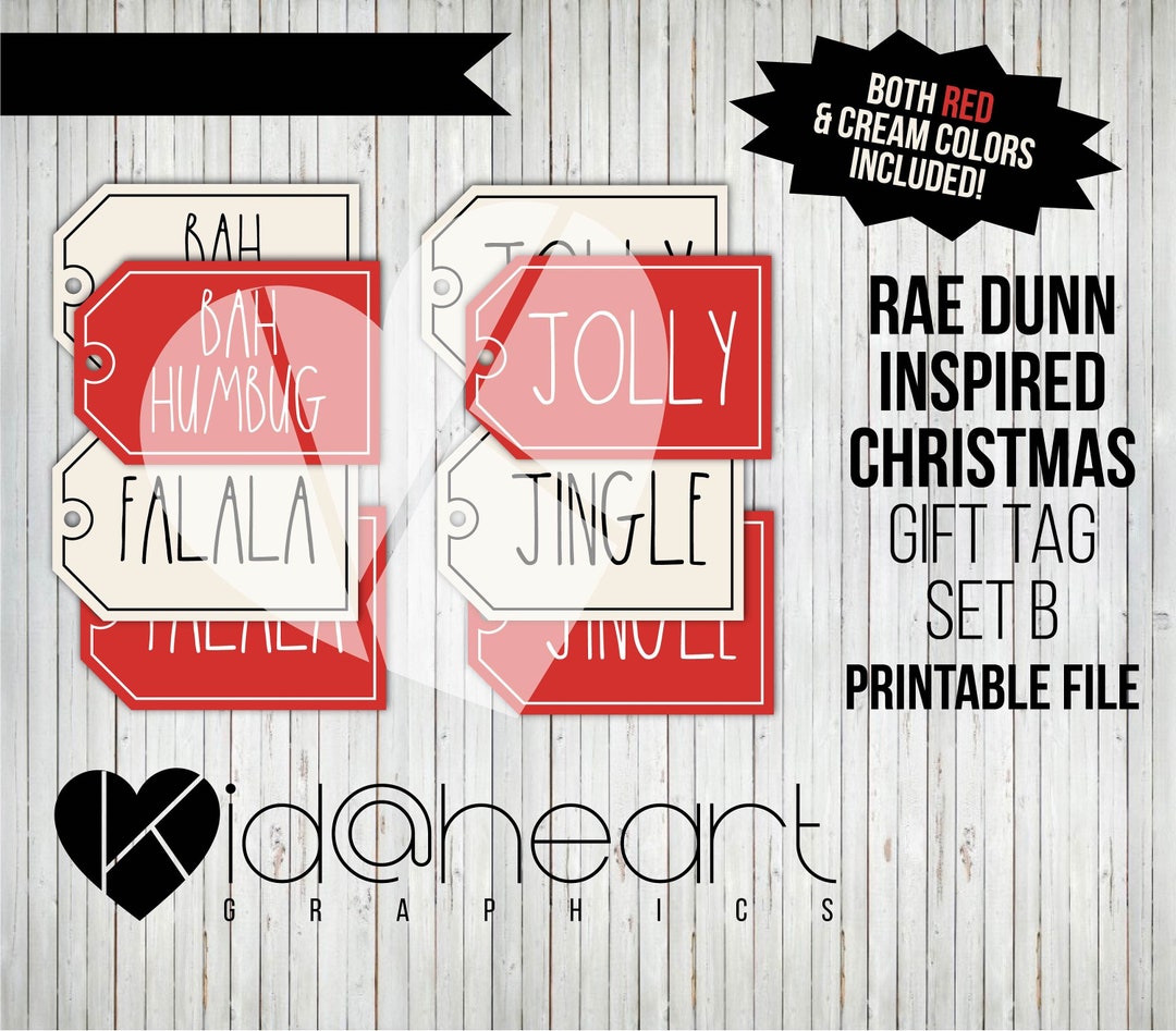 Rae Dunn Inspired / Gift Tag Set B / Printable File / LL / - Etsy