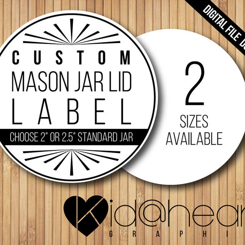 Printable Mason Jar Labels - Etsy