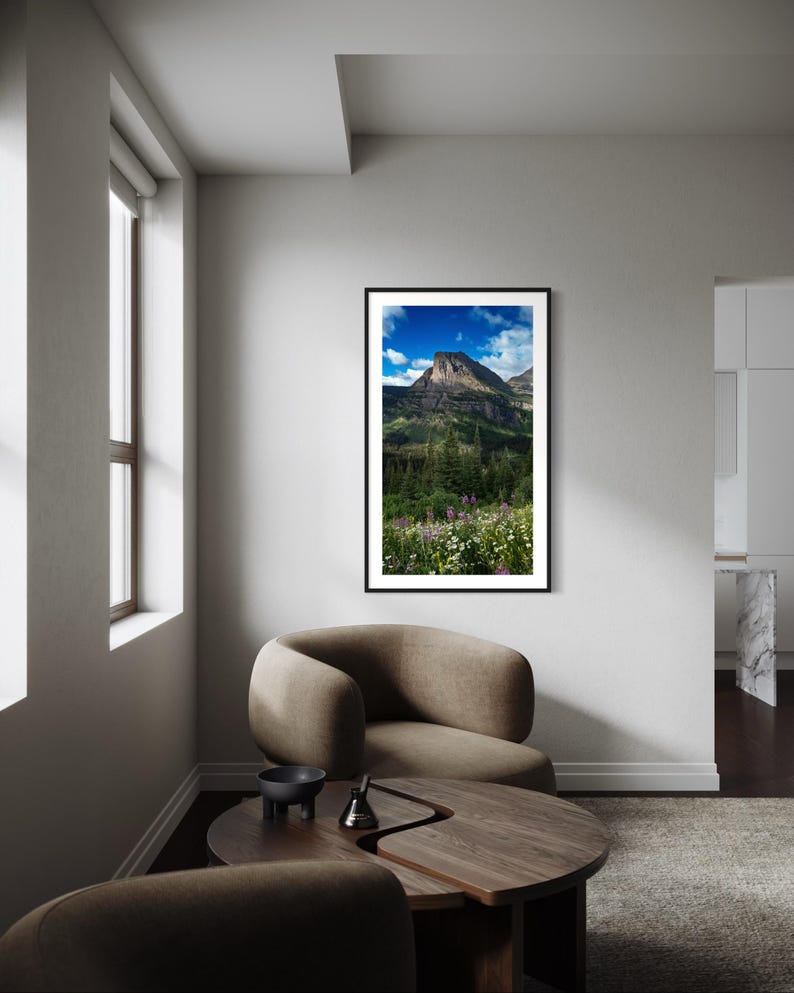 Glacier National Park Photograph: Heavy Runner Mountain - Etsy