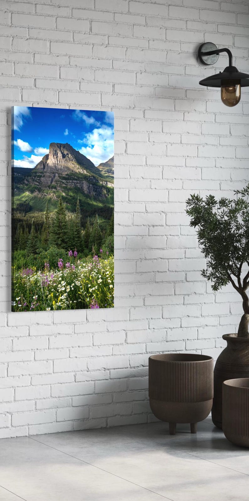 Glacier National Park Photograph: Heavy Runner Mountain - Etsy