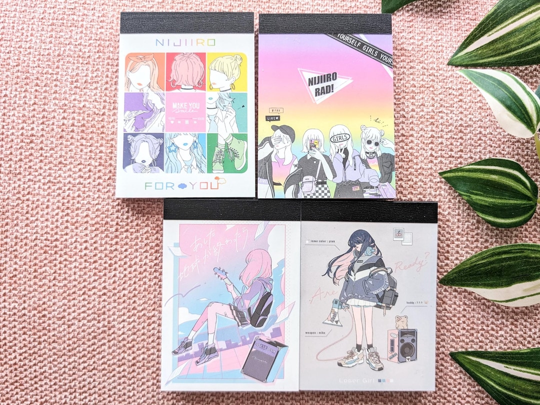 Mini Memo Pad - Girls- Hallyu Inspiration Japanese Stationery Paper for ...