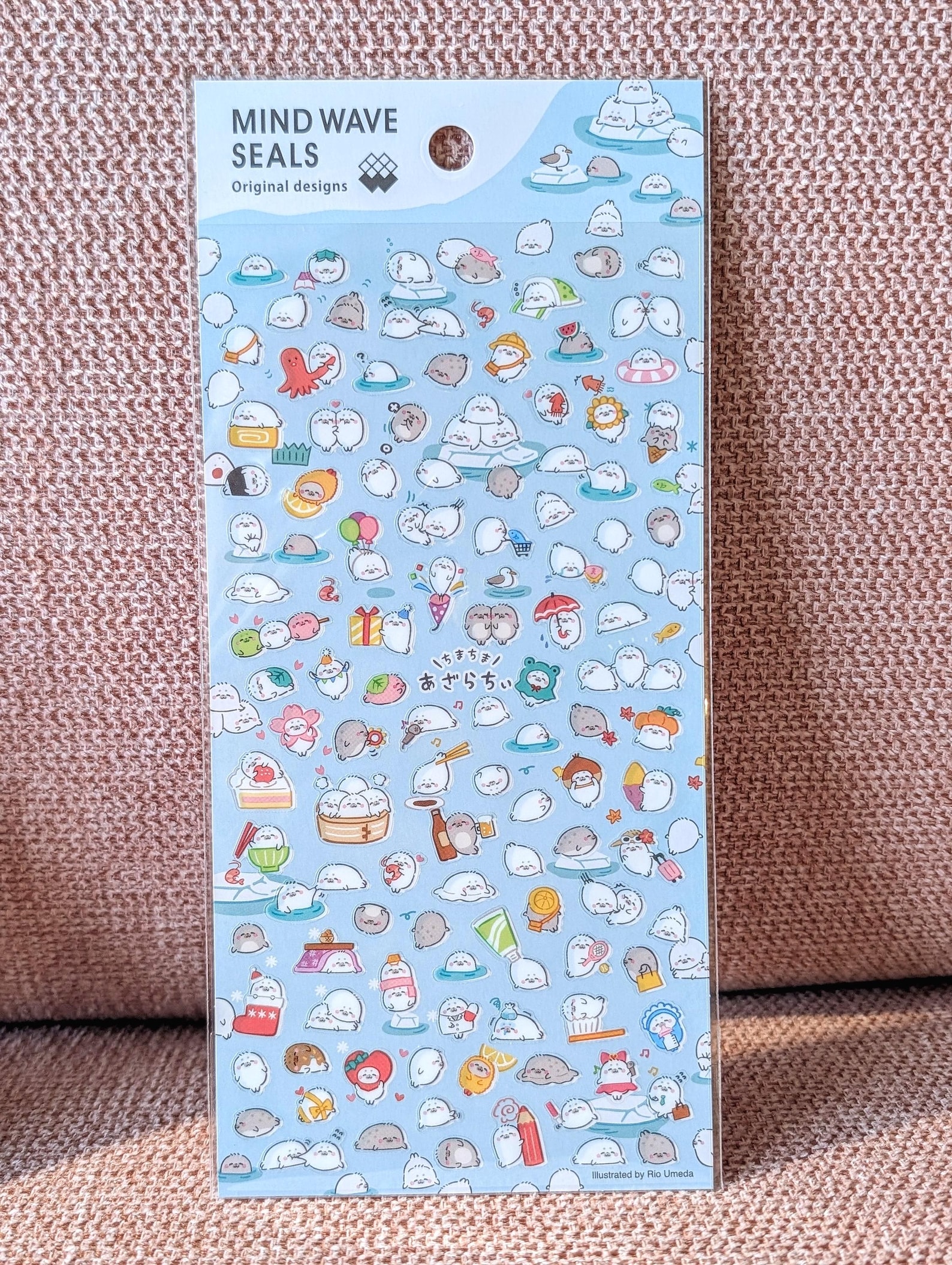 White Seal Stickers | MINDWAVE JAPAN | Sticker Sheet Journaling Kawaii ...