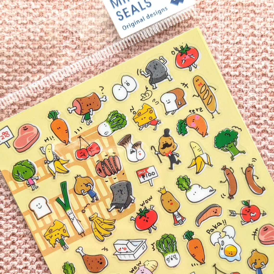 Quirky Veggie Grocery Stickers | MINDWAVE JAPAN | Sticker Sheet ...