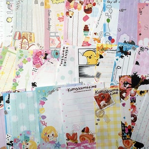 50 Sheets Kawaii Mini Memos | Japanese Stationery Grab Bag | Cute Paper ...