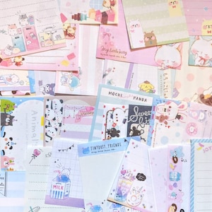 50 Sheets Kawaii Mini Memos | Japanese Stationery Grab Bag | Cute Paper ...