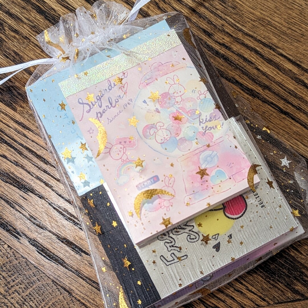 8 Pcs | Mixed Mini Memo Pad | Surprise Gift Bag | From Japan | Cute ...